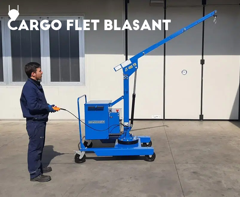 Mini Gruas Portatiles JT-Line con capacidad hasta 600 Kg.